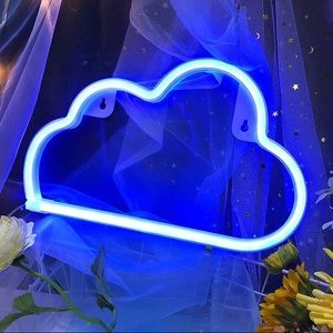 Urban Outfitters | Wall Decor | Neon Blue Cloud Sky Cute Led ...